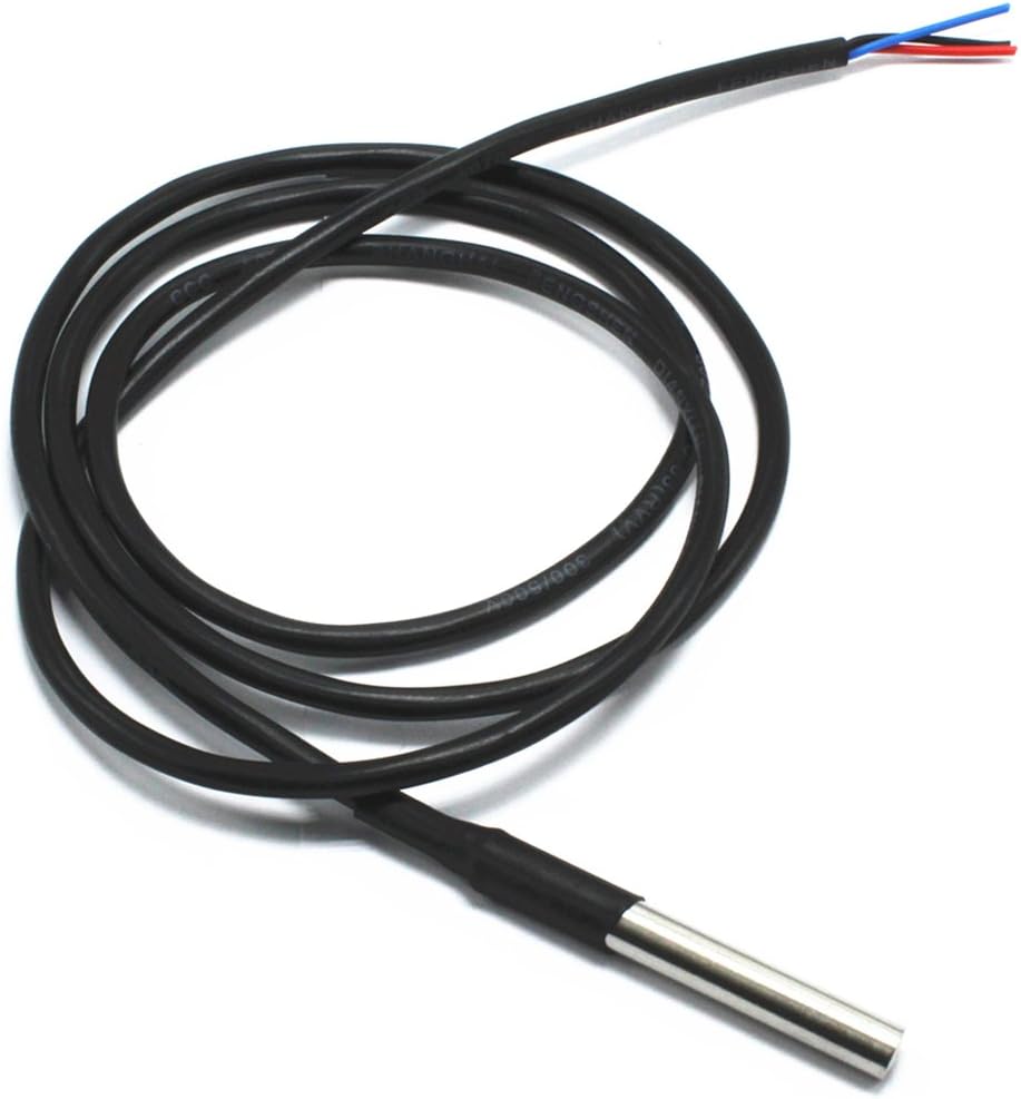 Amazon.com: Megmoki 1M Waterproof Digital Temperature Temp Sensor Probe ...