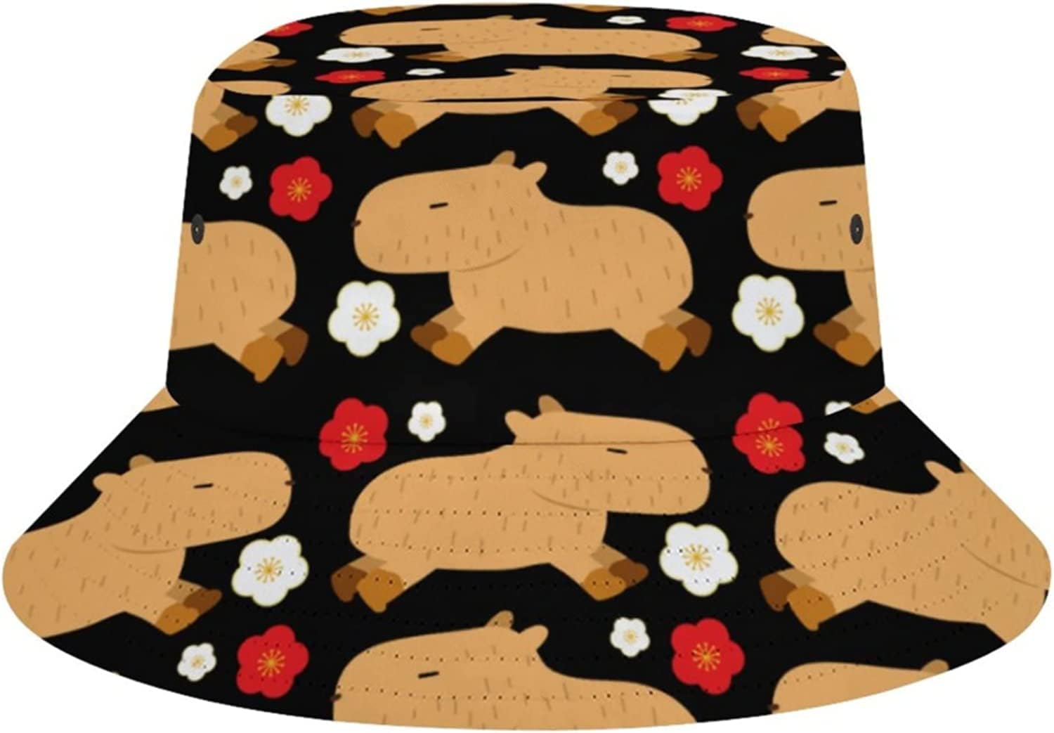 Capybara Unisex Bucket Hat,Packable Fisherman Hat for Women Men ...