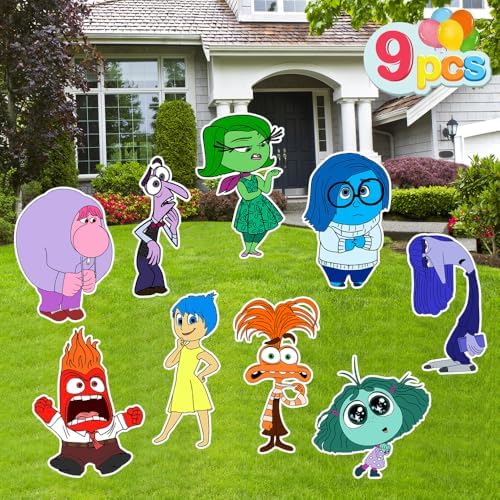 Amazon.com : Inside Out Party Decorations, 9PCS Yard Signs with Stakes ...