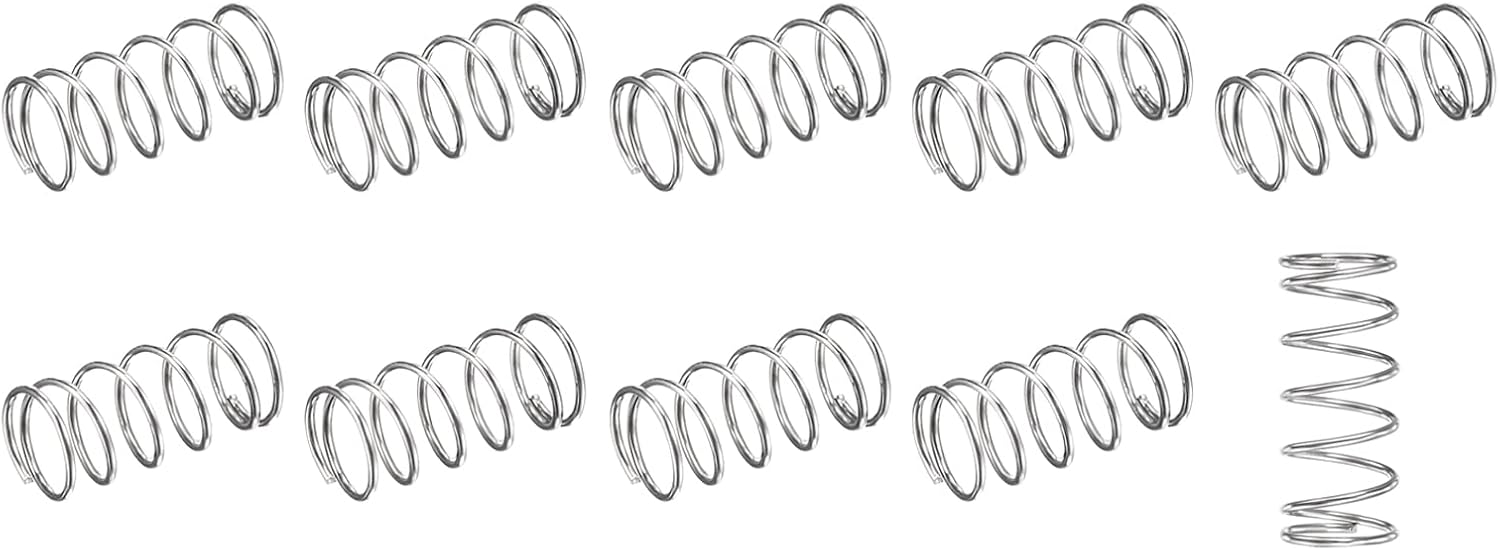 METALLIXITY Compression Springs (0.4x4mm OD,10mm Free Length) 10Pcs ...