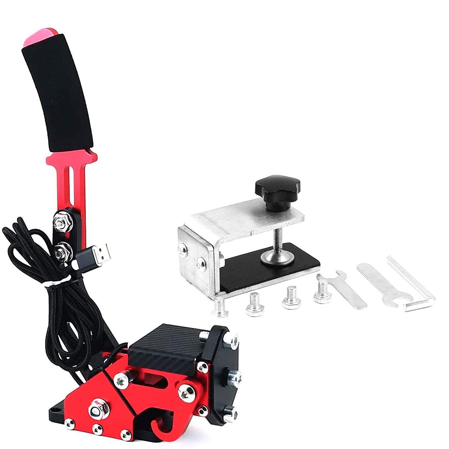 Buy MJNAUY USB Handbrake 14Bit PC Hall Sensor, Simulation Competition ...