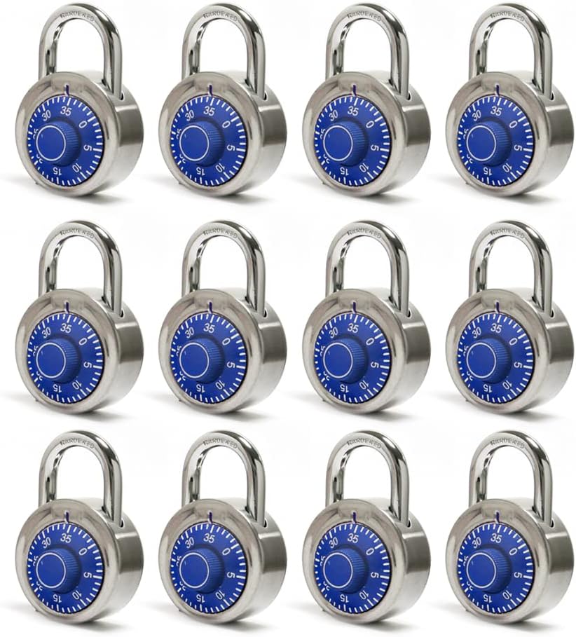 Standard Dial Combination Lock, 2 in. Wide, with Different Combinations ...