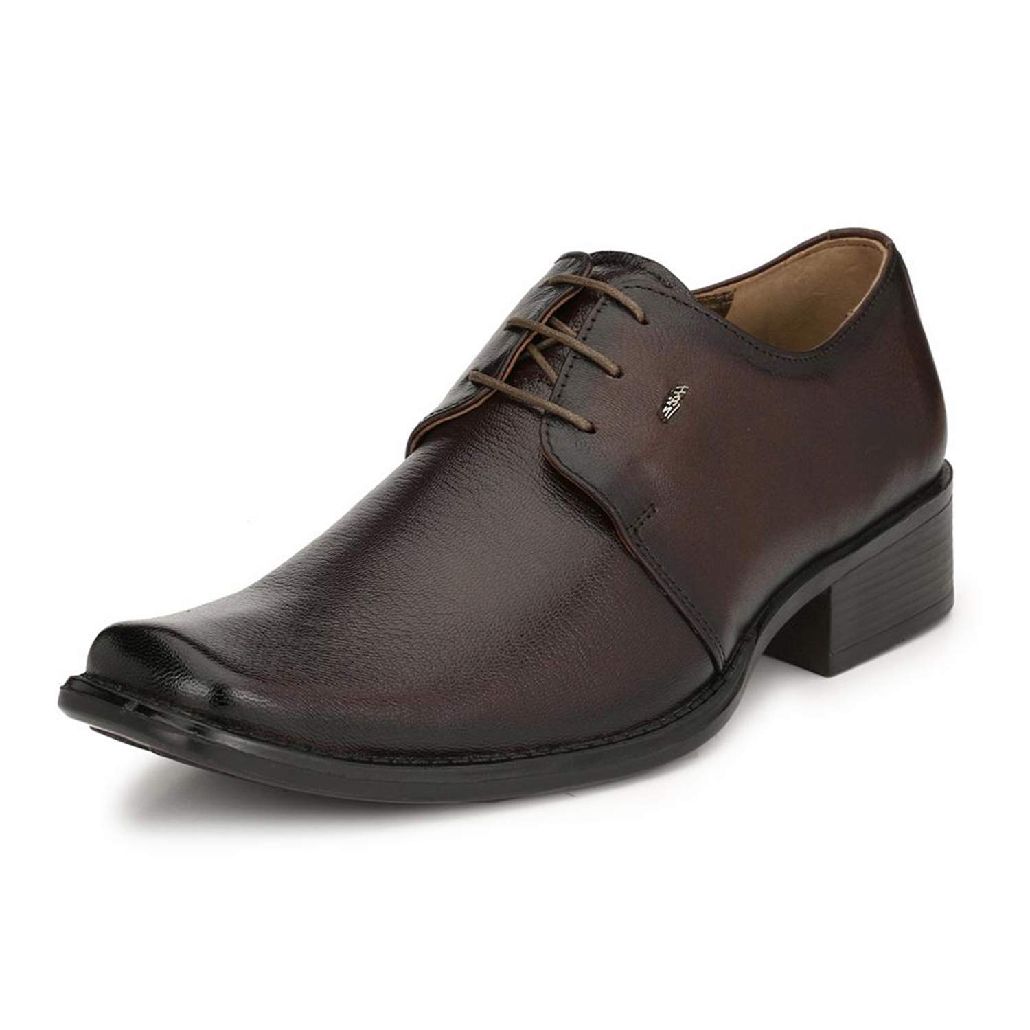 Buy HITZ Men's Brown Leather Lace Up Formal Shoes - UK 6 at Amazon.in