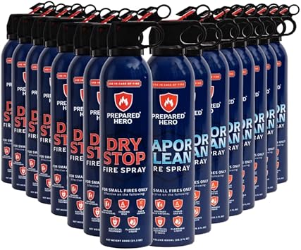 Dual-Spray Protection Kit - 8 Pack - Portable Fire Extinguisher for ...