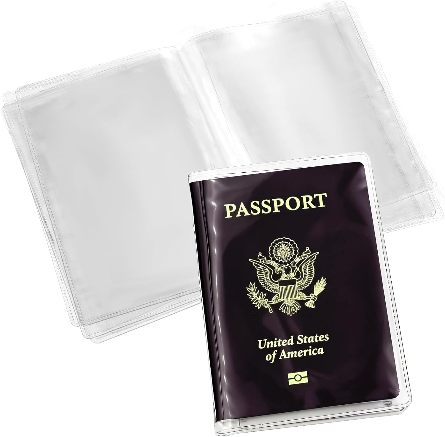 Amazon.com | 6PCS Clear Passport Sleeve Protector, Waterproof Plastic ...