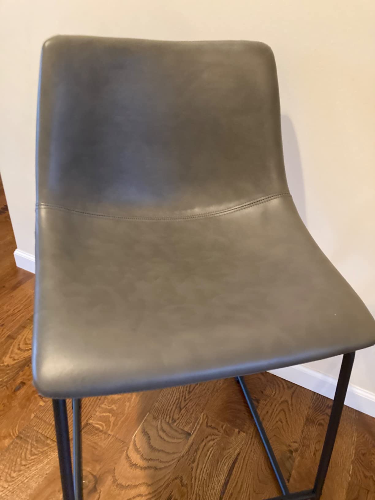 $22/mo - Finance NicBex Retro Bar Stools Crazy-Horse Leather with Metal ...