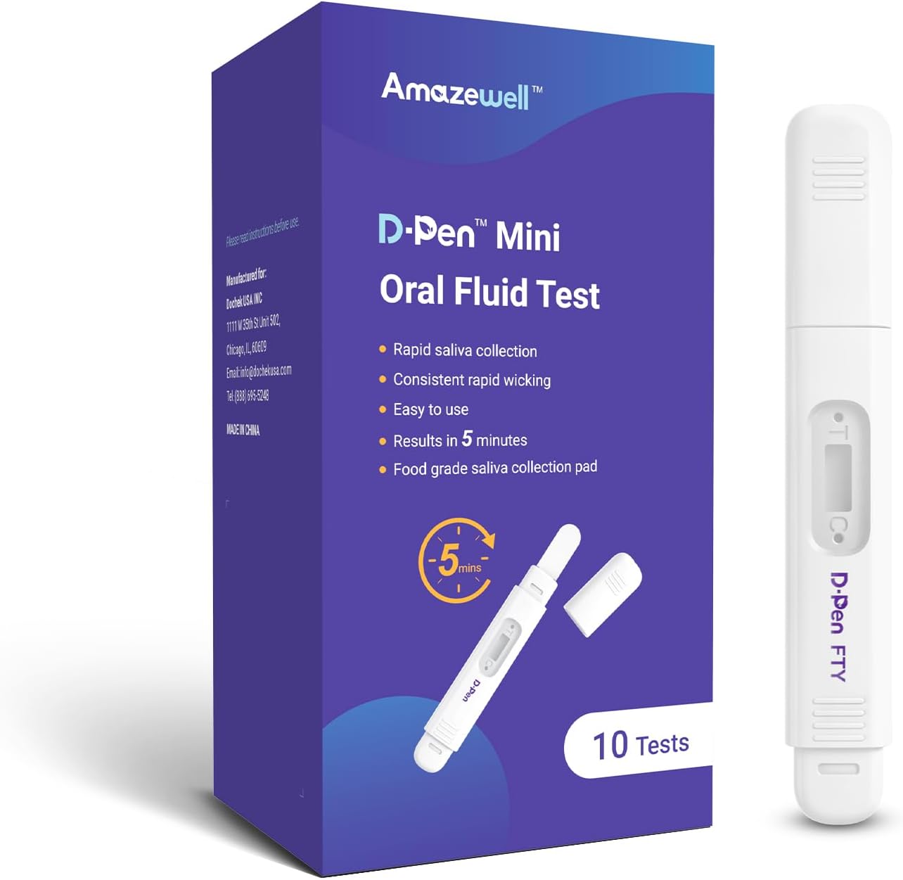 Amazon.com: Amazewell Fentanyl Saliva Test Kit - Quick Results,High ...