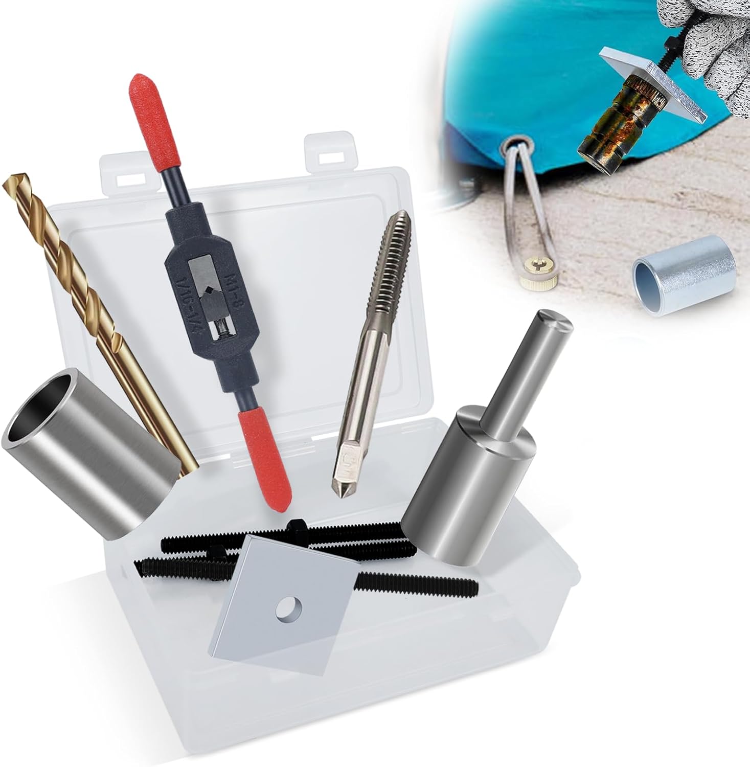 Amazon.com : Zylorix 10-Piece Pool Anchor Removal Tool Kit with Storage ...