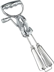 Easy to Clean Rotary Hand Whisk for Kitchen, Semi Automatic Function ...