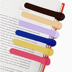 Amazon.com: 6pcs Silicone Automatic Bookmark, Cute Unique Book Markers ...