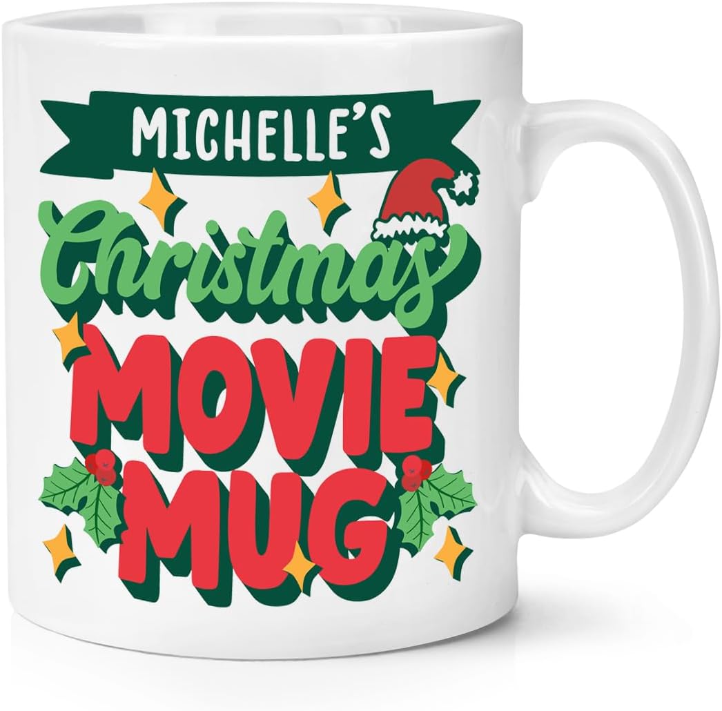 Personalised Christmas Movie Mug 10oz Mug Cup : Amazon.co.uk: Home ...