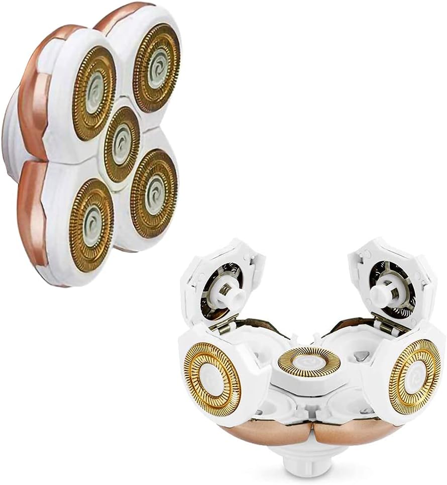 Amazon.com: Women's Electric Shaver Replacement Heads : 5 Legs Hair ...