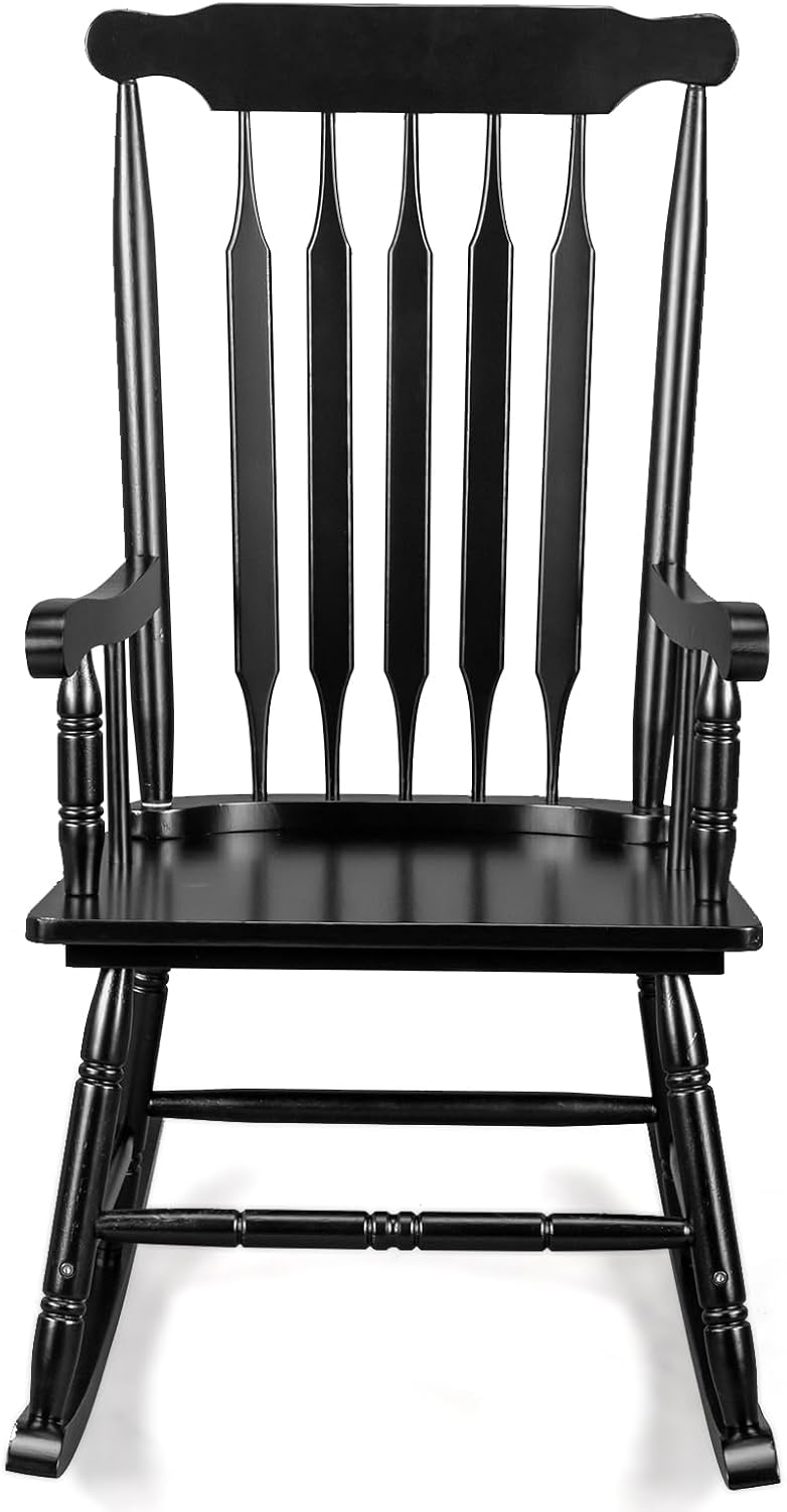 Amazon.com : Patio Rocking Chair, Outdoor Rocking Chair, Wood Porch ...
