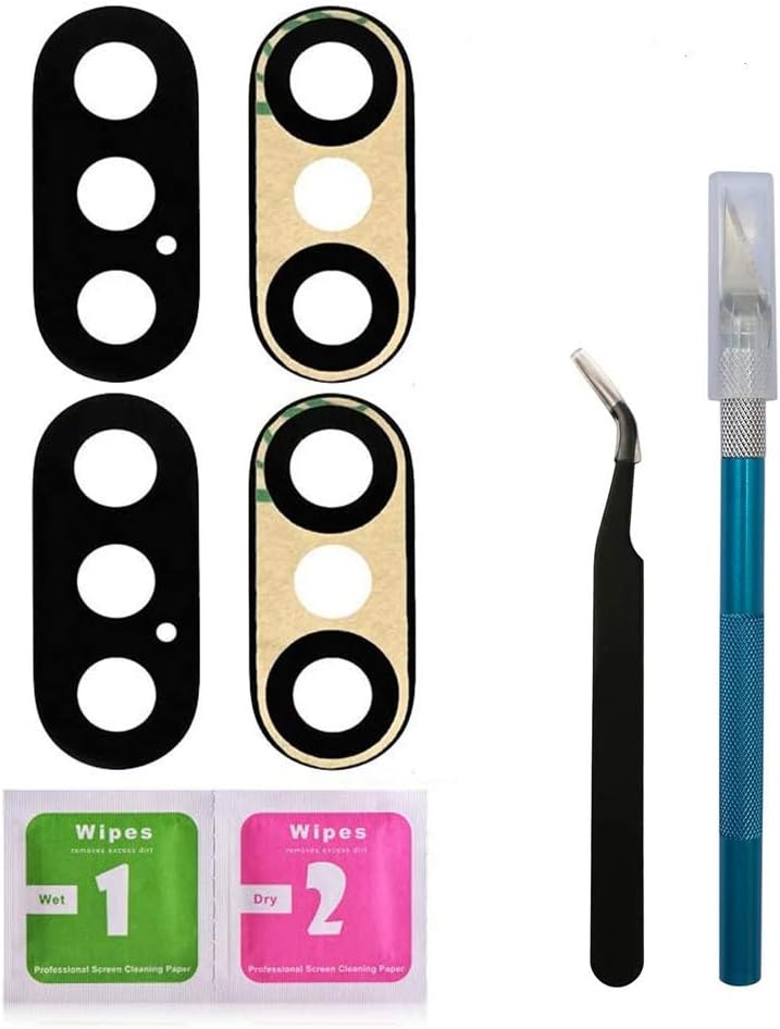 Amazon.com: 2 Pack OEM Original Back Rear Camera Glass Lens Replacement ...