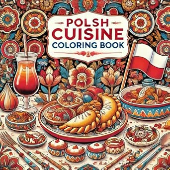 Polish Cuisine Coloring Book, Food from Poland Coloring Pages, Slavic ...