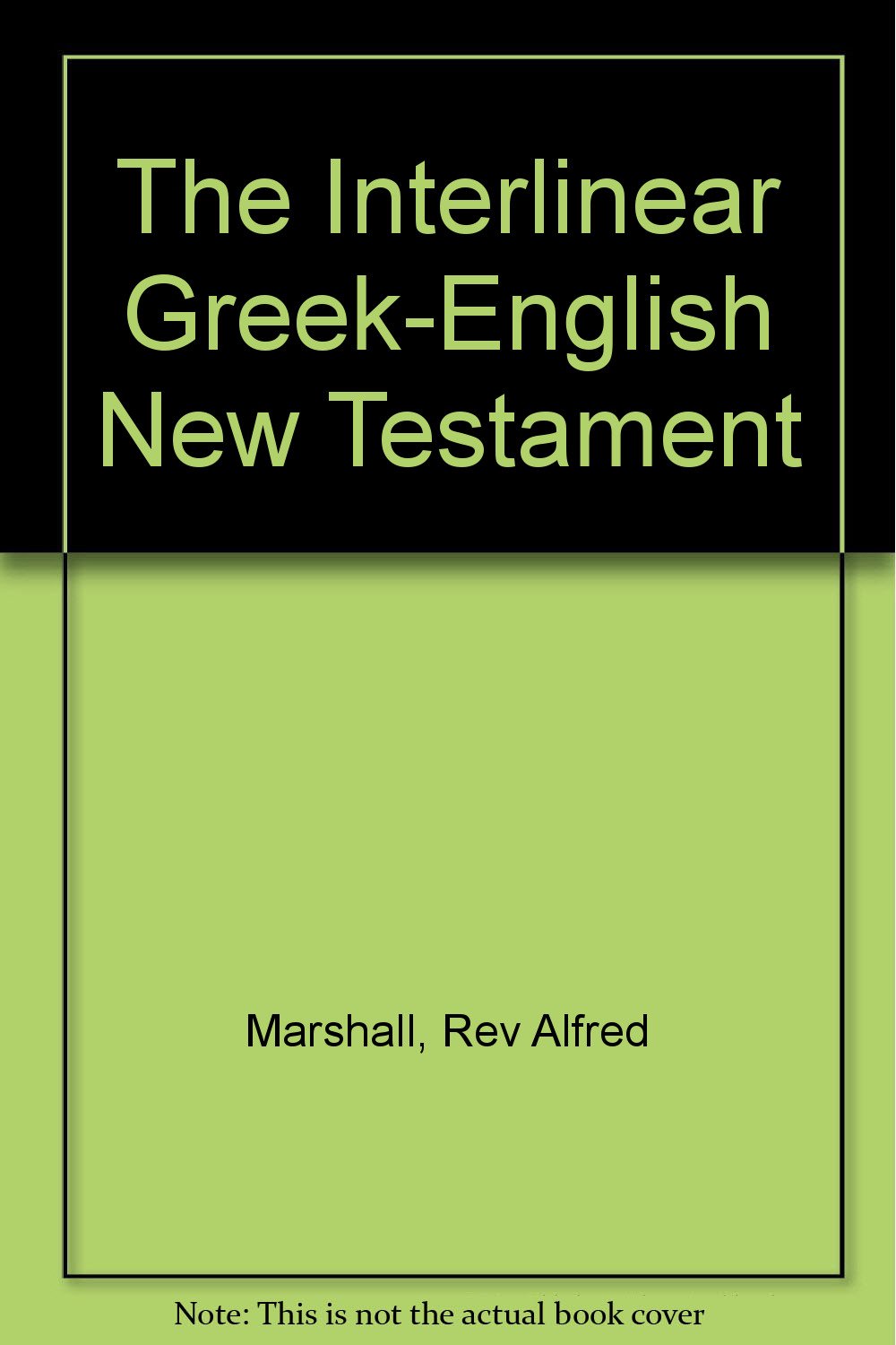 New Testament Greek Primer: Marshall, Alfred: 9780310205401: Amazon.com ...