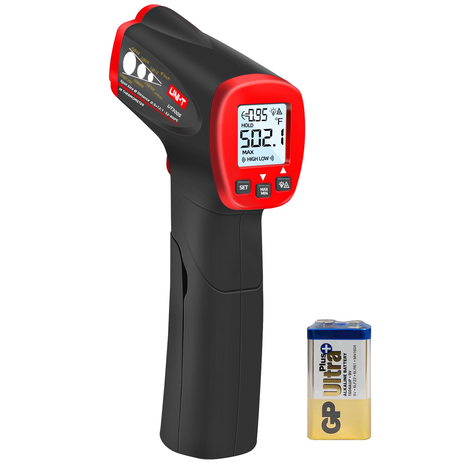 Amazon.com: UNI-T Infrared IR High Temp Thermometer Gun for Cooking ...