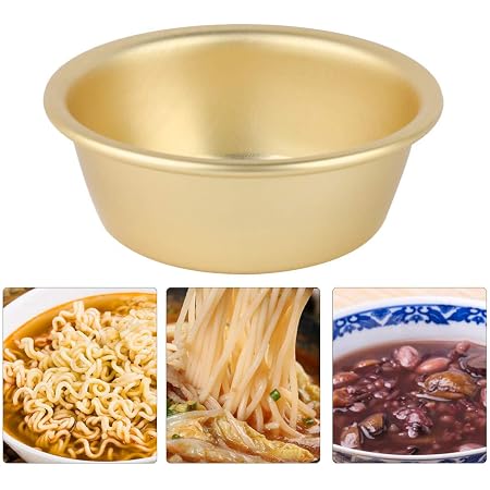 Korean Ramen Noodle Pot Double Handle Korean Yellow Aluminum Stockpot ...