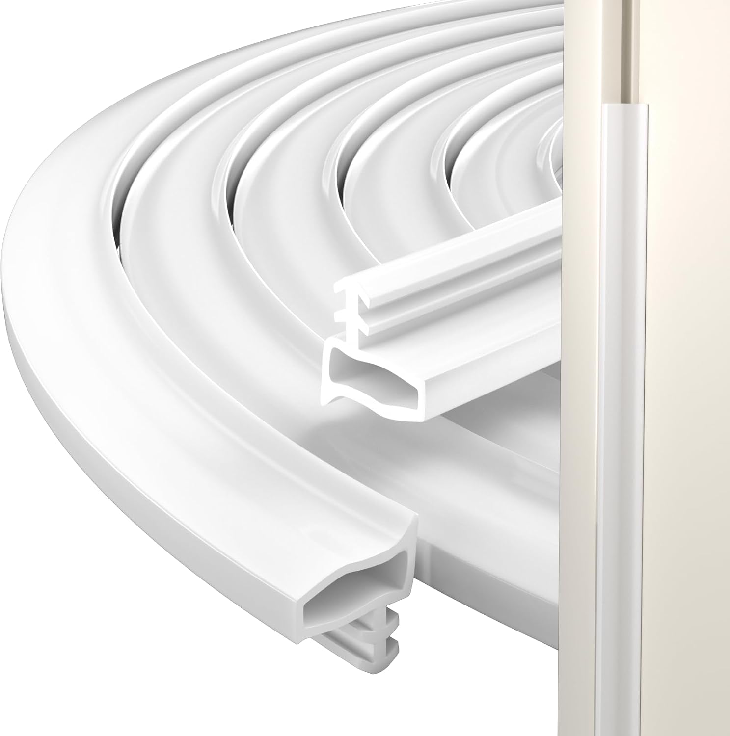 26Feet Rubber Weather Stripping Door Seal Strip for Door Frame, Kerf ...