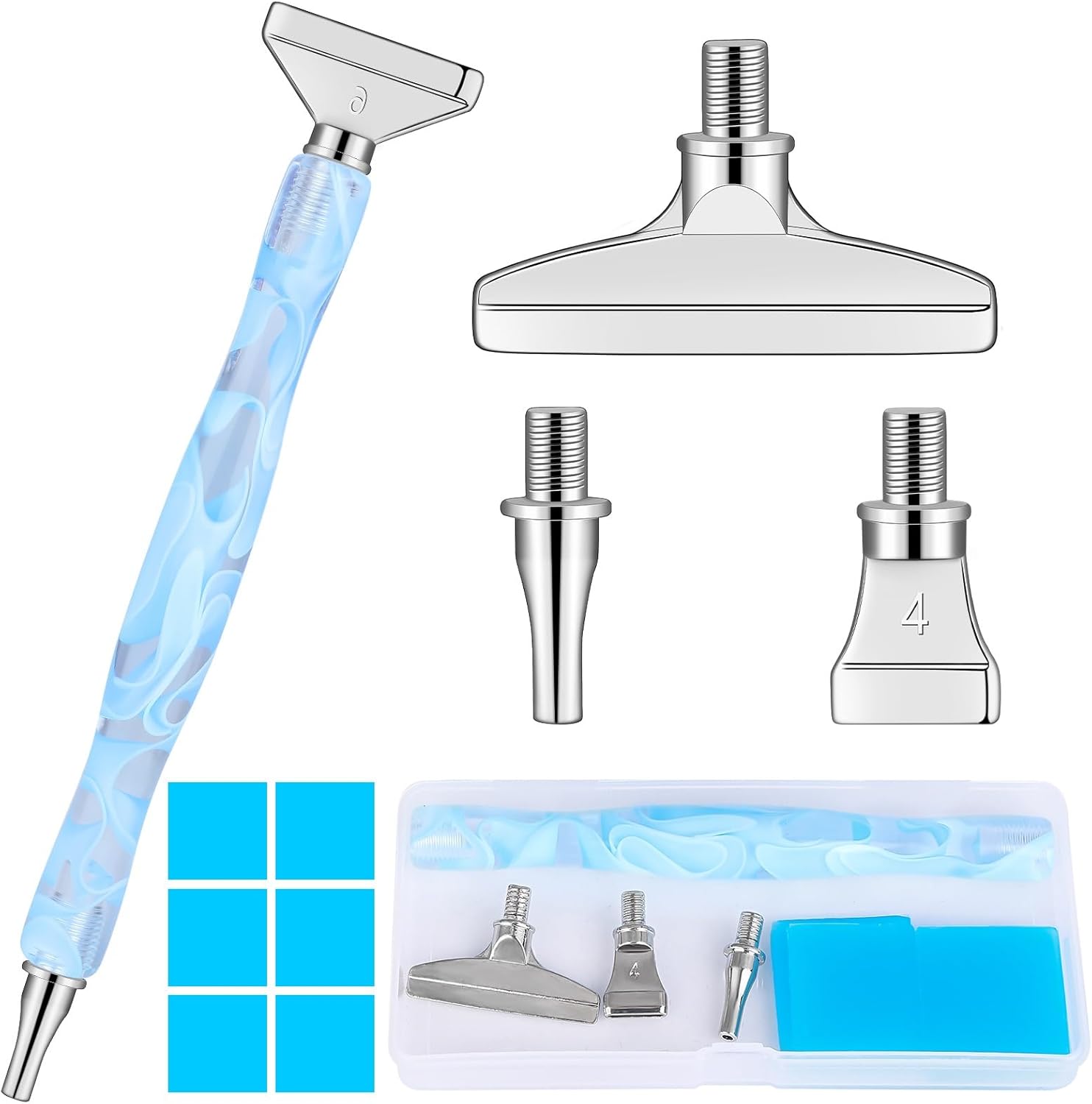 Amazon.com: Heflashor Diamond Painting Pens,Stainless Steel Metal Screw ...