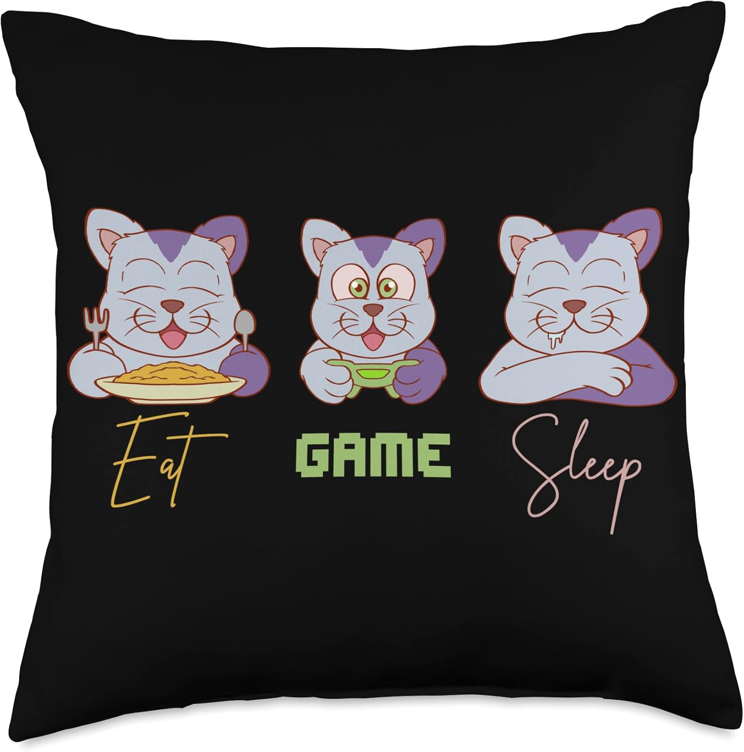 Amazon.com: PC Builder Cat Gaming Rig Computer Gamer Game Eat Sleep PC ...