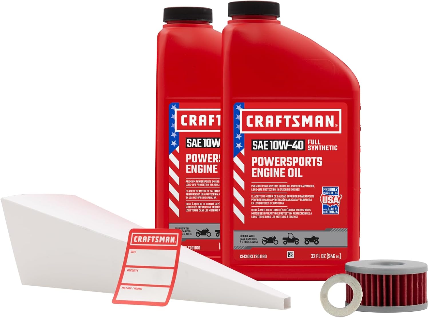 Amazon.com: CRAFTSMAN Oil Change Kit compatible with Suzuki DR250S ...