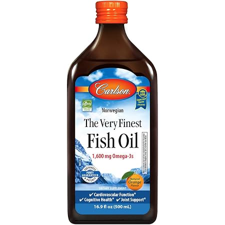 Amazon.com: Carlson - The Very Finest Fish Oil, 1600 mg Omega-3s ...