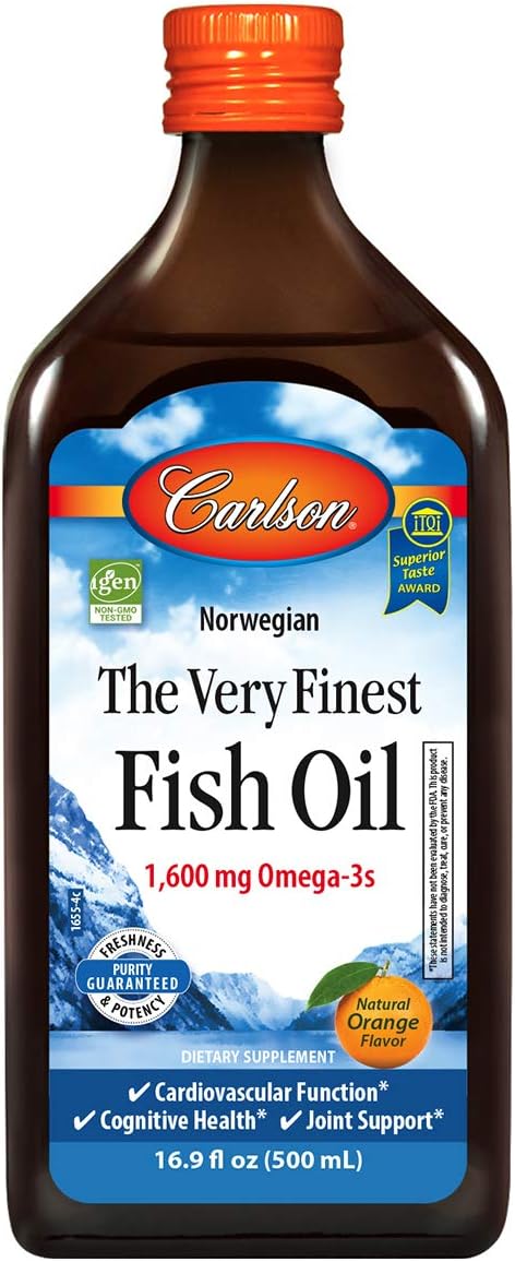 Amazon.com: Carlson - The Very Finest Fish Oil, 1600 mg Omega-3s ...