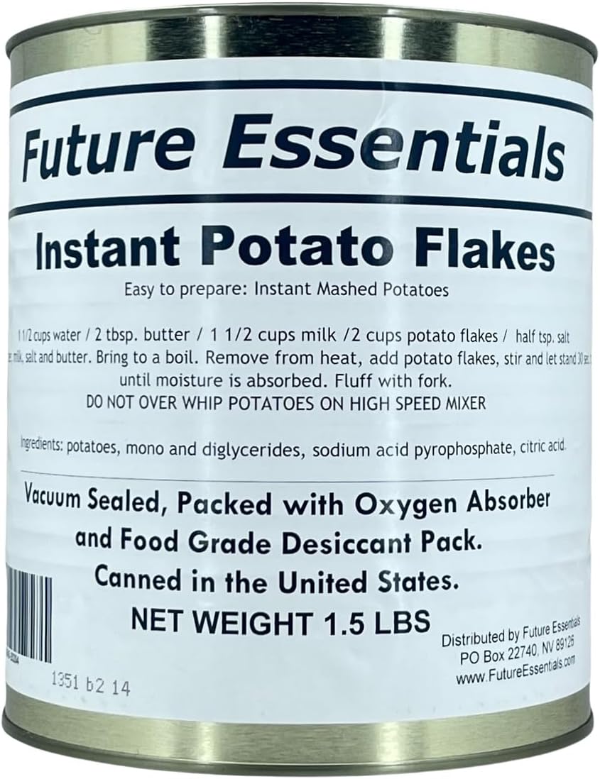 Amazon.com: Future Essentials Dehydrated Instant Potato Flakes (1.5 lbs ...