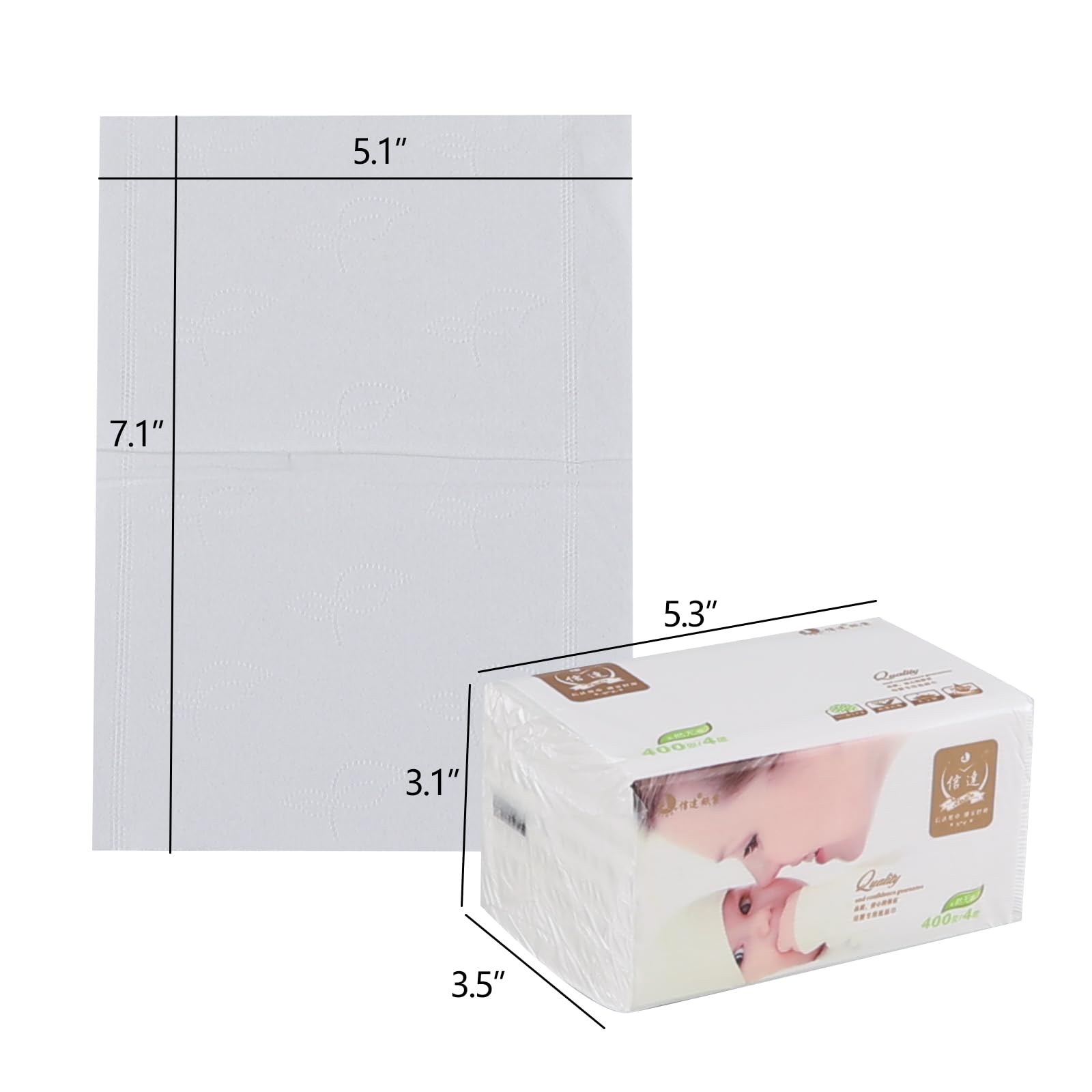 Snapklik.com : Wekioger 10 Pack 4-Ply Soft Facial Tissues