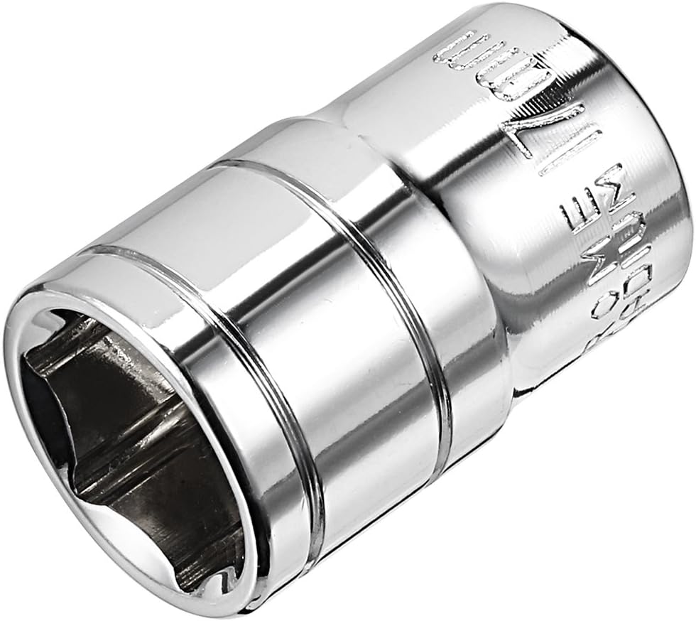 Amazon.com: uxcell 1/2-Inch Drive 30mm 6-Point Shallow Socket, Metric ...