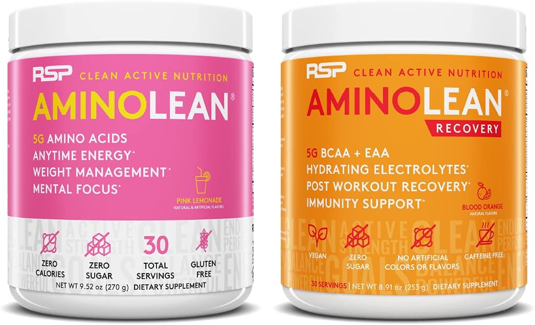 Amazon.com: RSP NUTRITION AminoLean Pre Workout Energy (Pink Lemonade ...