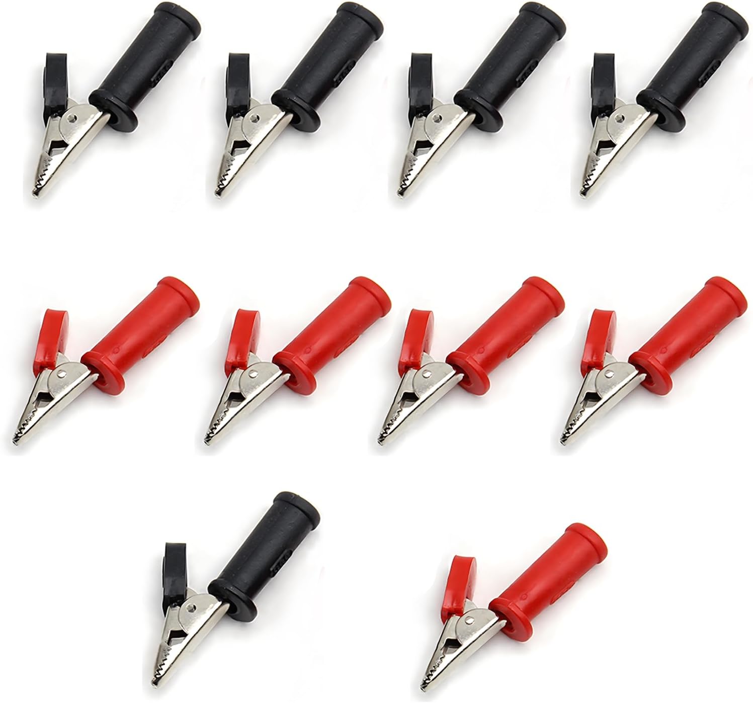 XYRSTOLR 8Pcs Insulated Alligator Clips 30A Battery Cable Clips ...