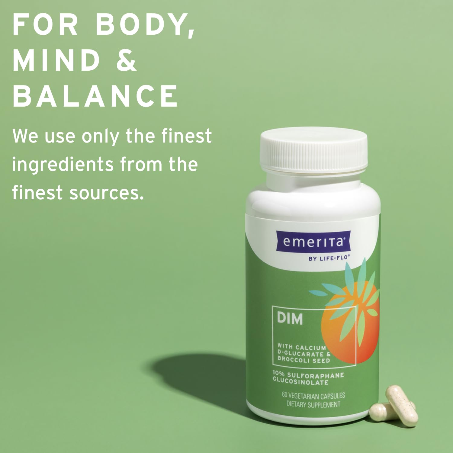 Emerita by Life-flo Suplemento DIM, Suporte Balanceado para Mulheres ...