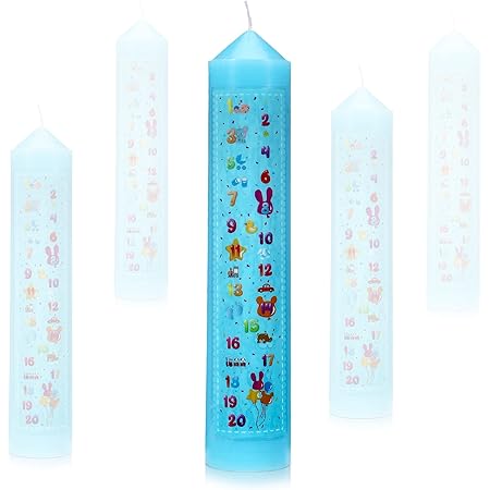 Amazon.com: Birthday Countdown Candles Baby Shower Birthday Pillar ...