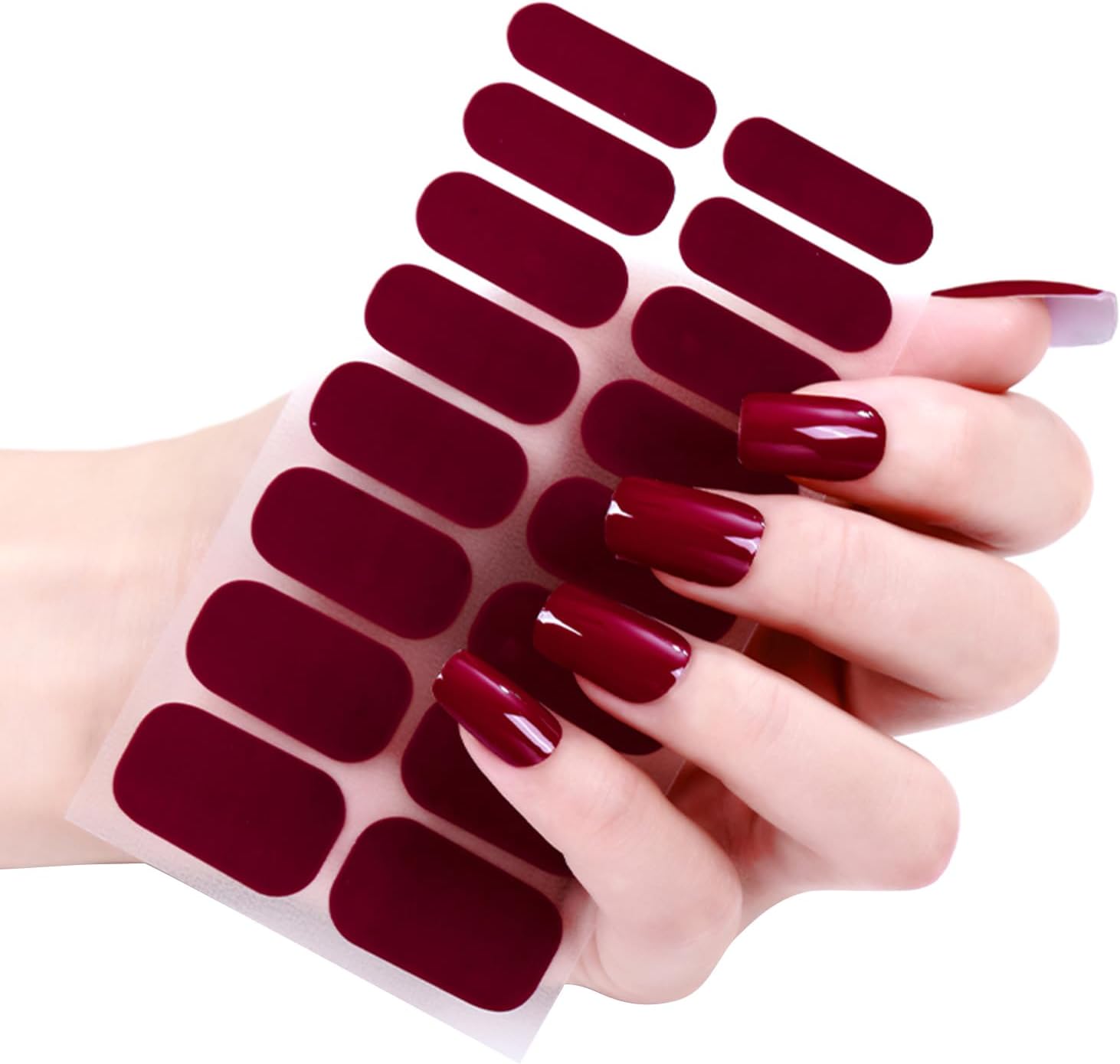 Amazon.com: yungluner 16 Sheets Nail Polish Strips Full Nail Wraps ...