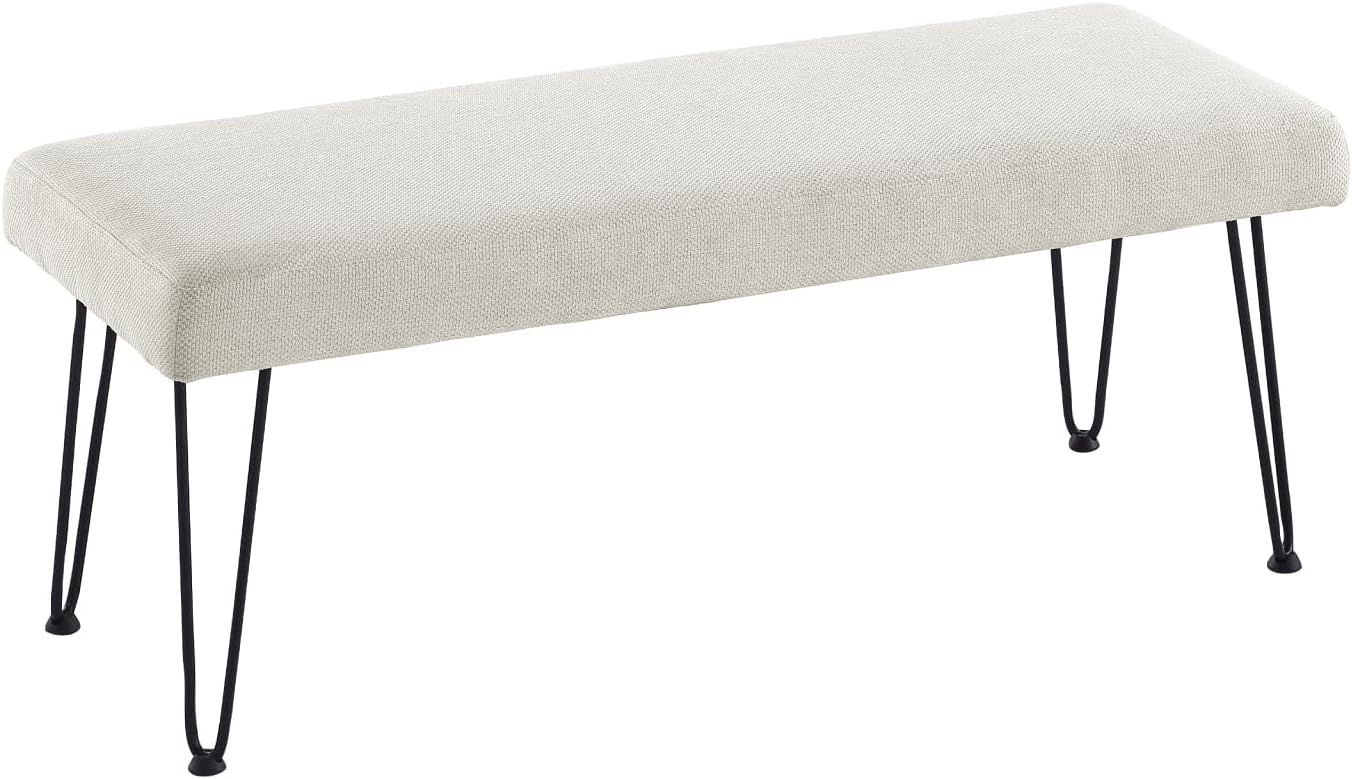 Amazon.com: Modern Ottoman Bench - Upholstered Entryway & Dining Bench ...