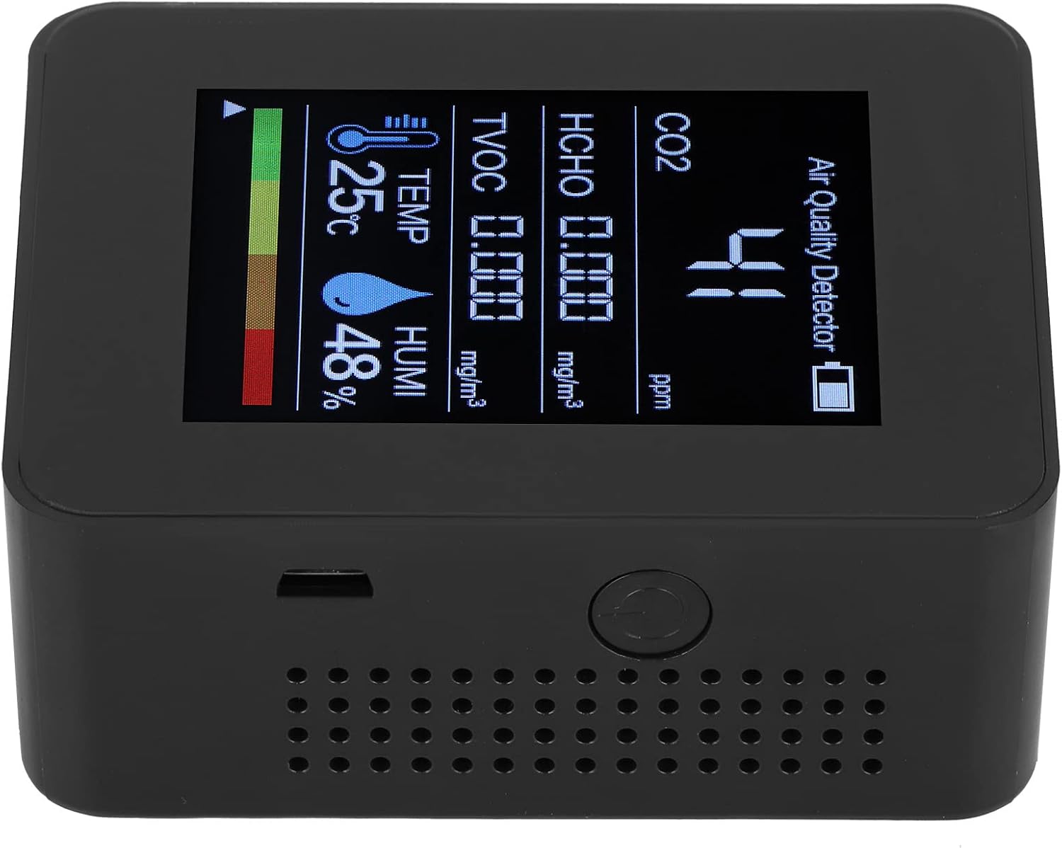 CO2 Detector, Small Carbon Dioxide Monitor, for Home with Alarm ...