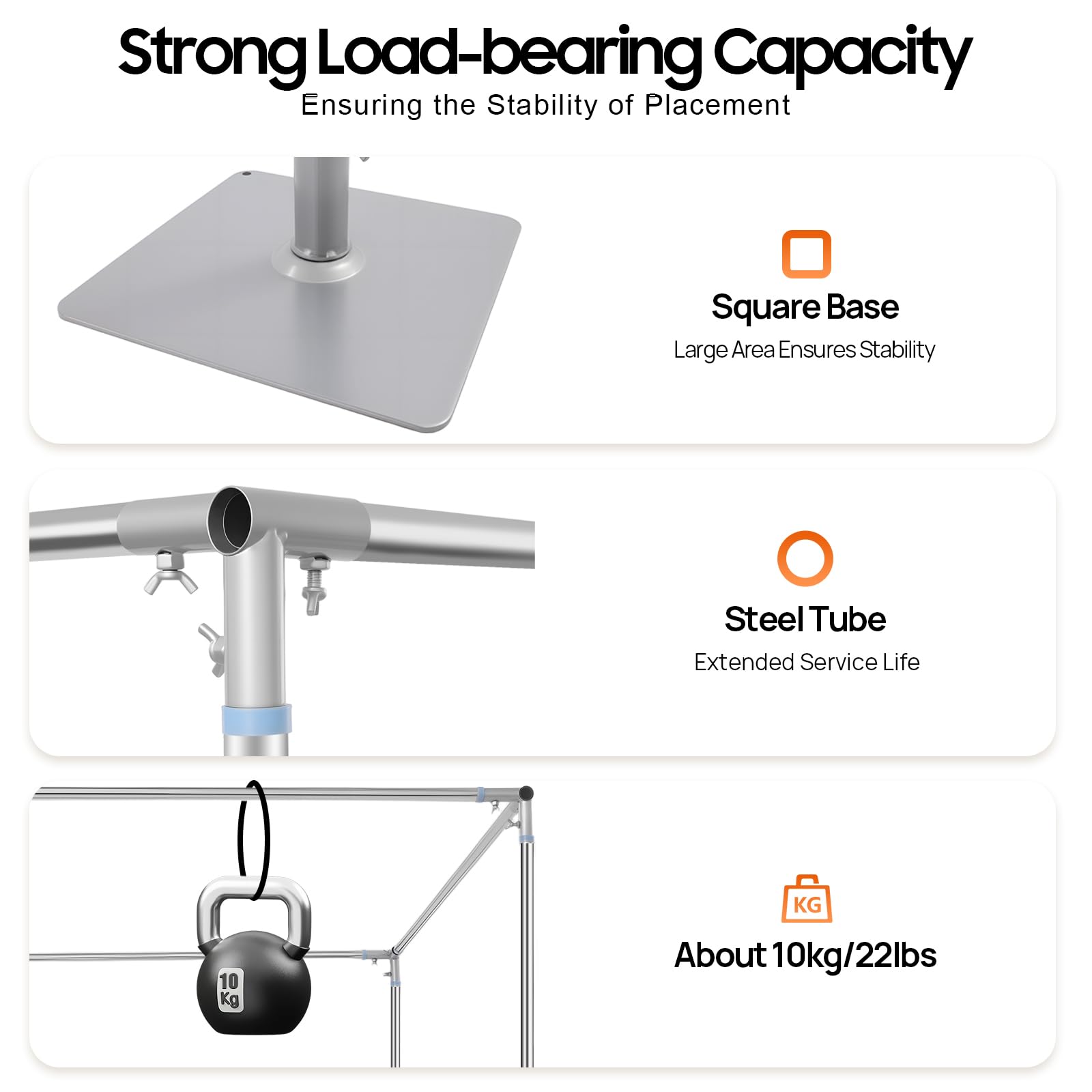 Snapklik.com : 10FT Adjustable 4 Post Height Canopy Mandap Hardware Kit ...