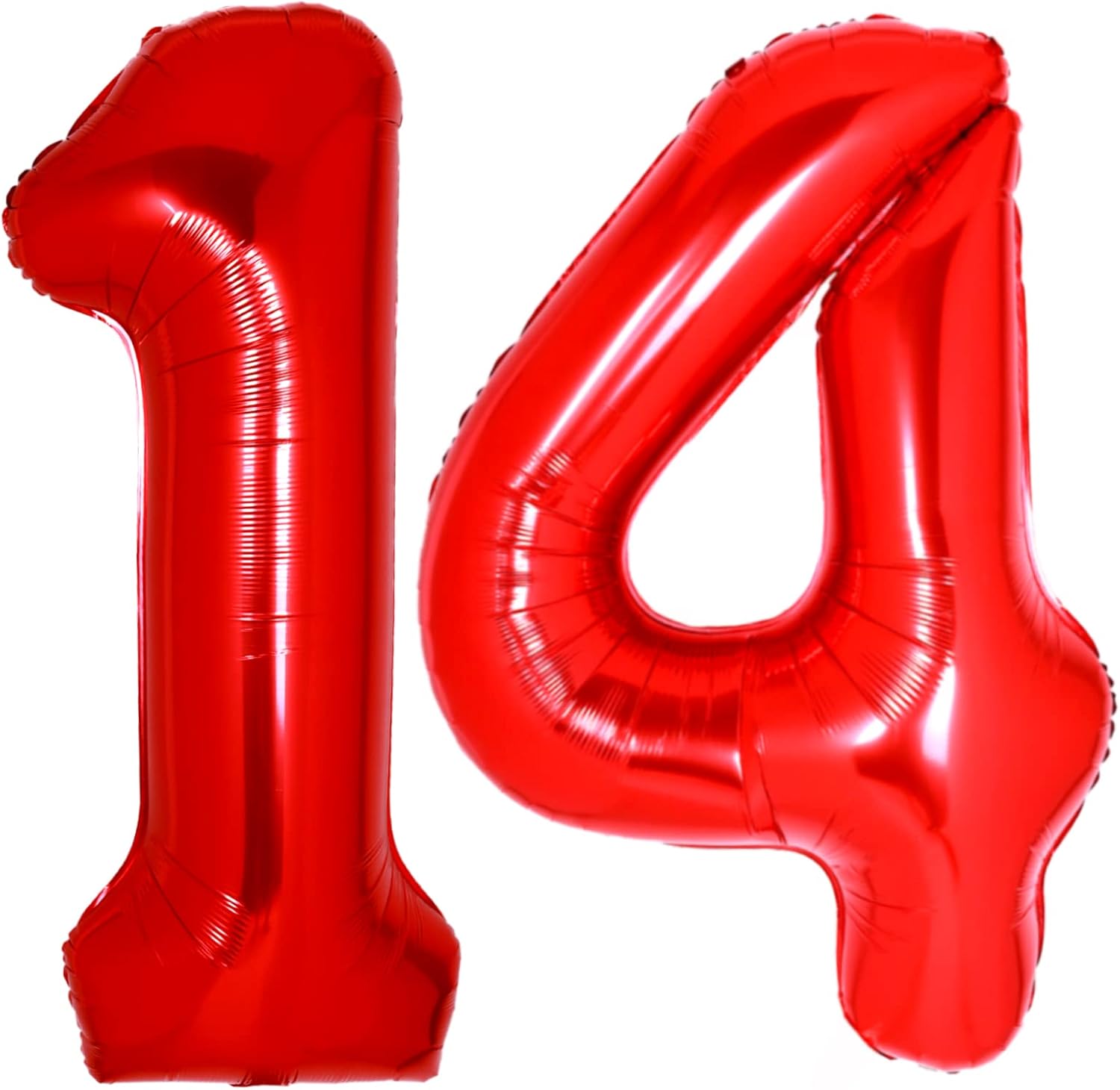 Amazon.com: 40 Inch Giant Red Number 14 Balloon, Helium Mylar Foil ...