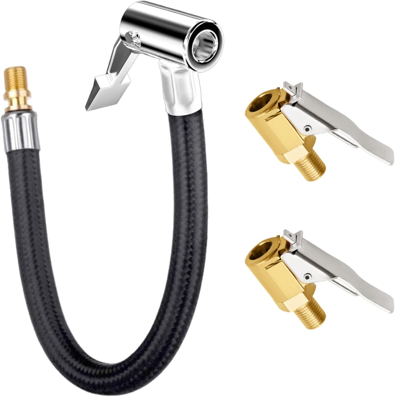 SRLWMYI Ventilverlängerung Set Luftpumpe Fahrrad 35cm Reifenfüller ...