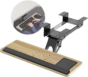 Amazon.co.jp: Keyboard Tray 360° Rotating Adjustable Ergonomic Sliding ...