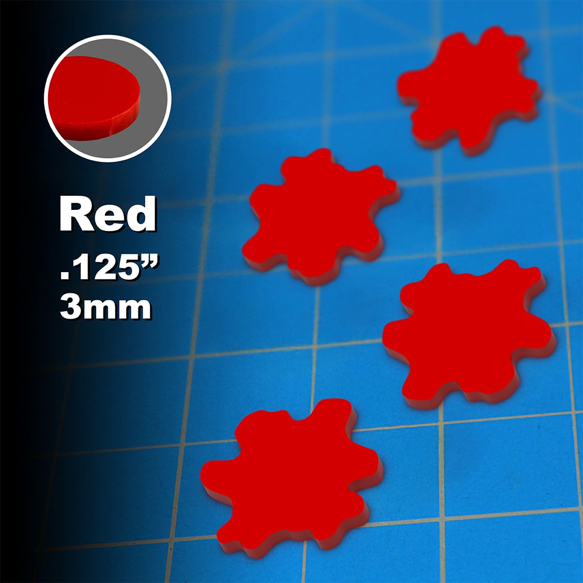 Snapklik.com : LITKO Blood Splatter Tokens Wound Counter Casualty ...