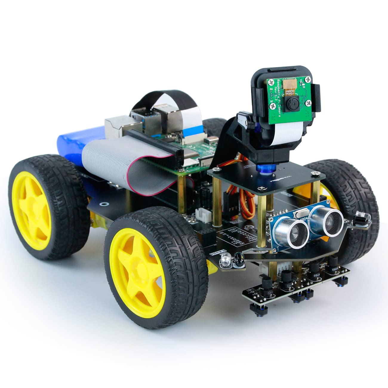 Buy Yahboom Raspberry Pi 4B DIY Programming Starter Project Kit Robot ...