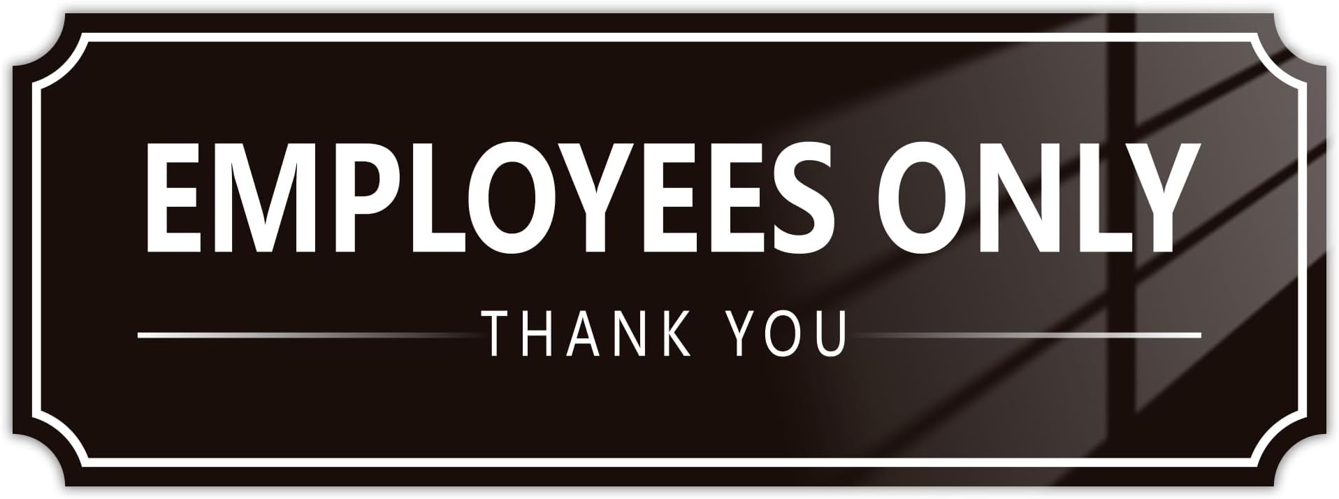 Amazon.com : Standard EMPLOYEES ONLY Sign -Red - Medium (1 Pack ...