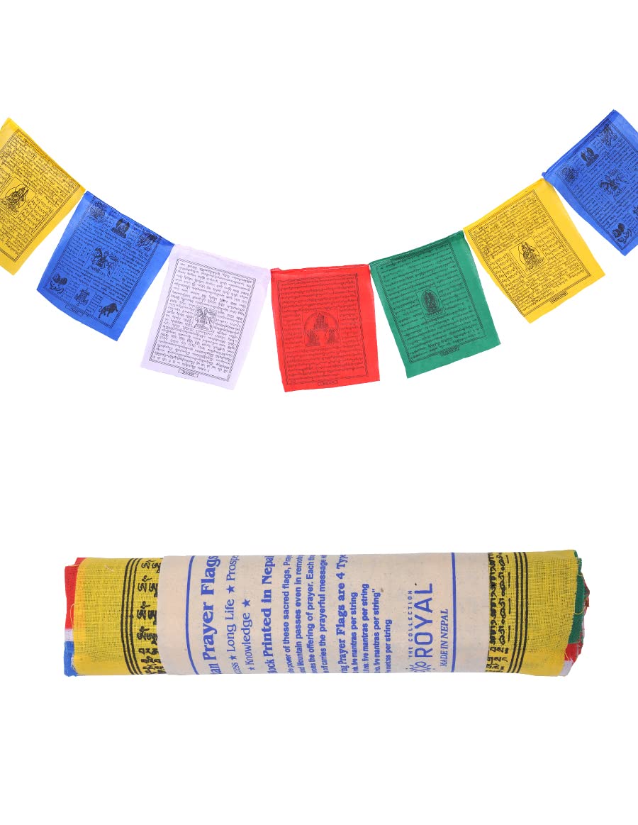 Amazon.com : Tibetan Prayer Flags Outdoor, Zen Flag, Colorful Buddhist ...