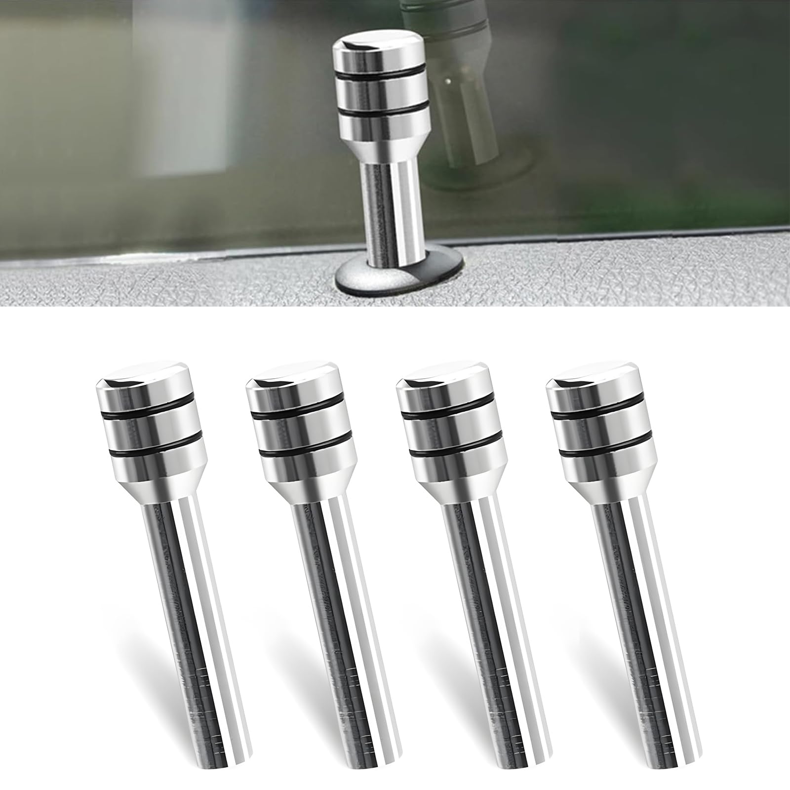 Amazon.com: Yumfugu Pack-4 Car Door Lock Knobs, 1.93" x 0.47 ...