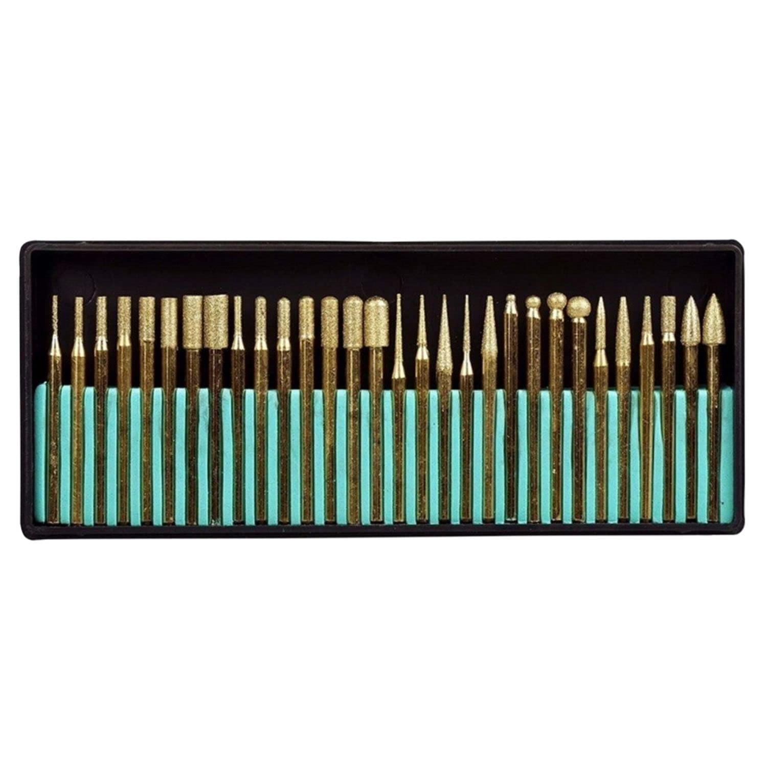 Snapklik.com : Drilax 30-Pc Diamond Rotary Tool Bits Set 120 Grit ...