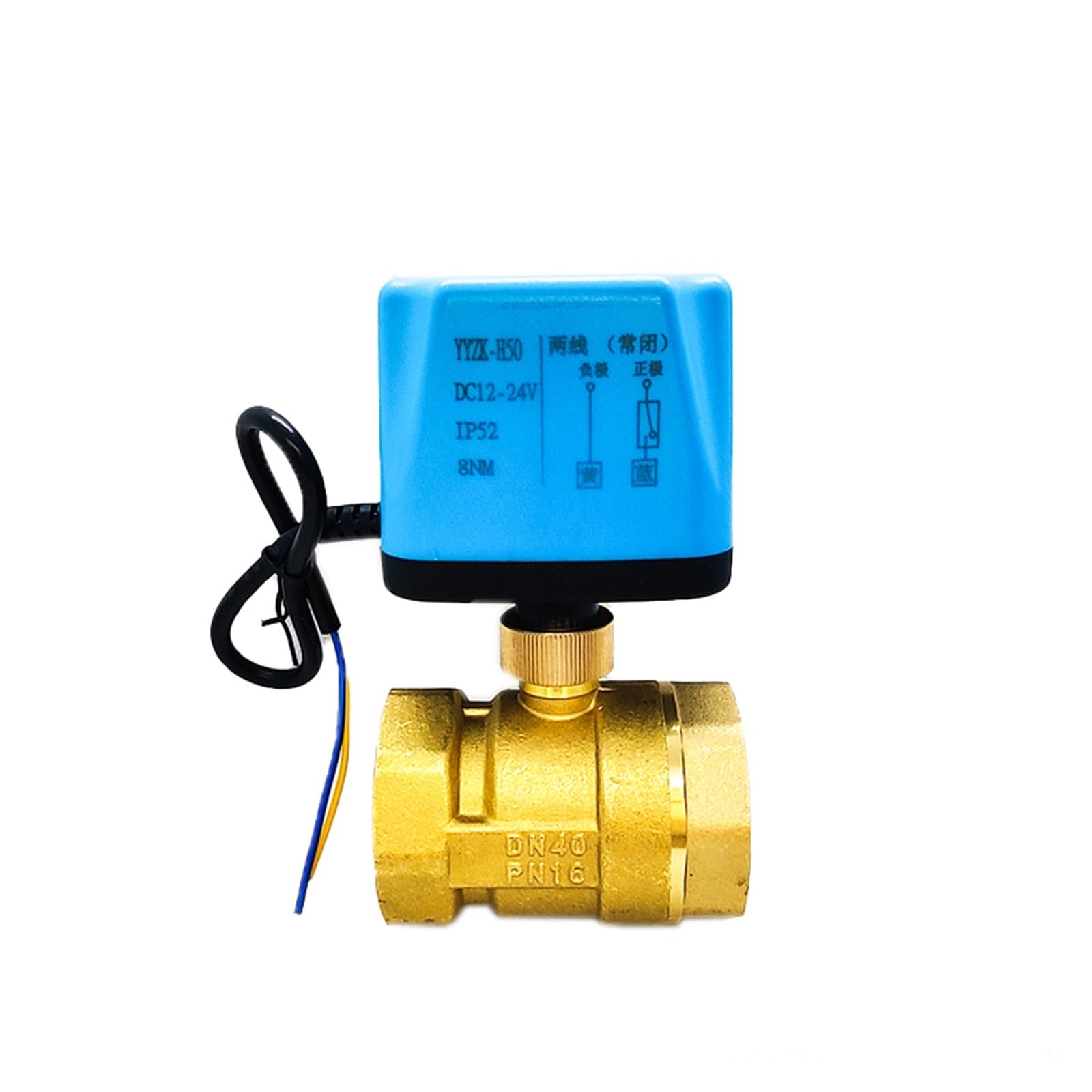 Amazon.com: CUZRSIEYI 1-1/2" Normally Closed/Open Motorized Ball Valve ...