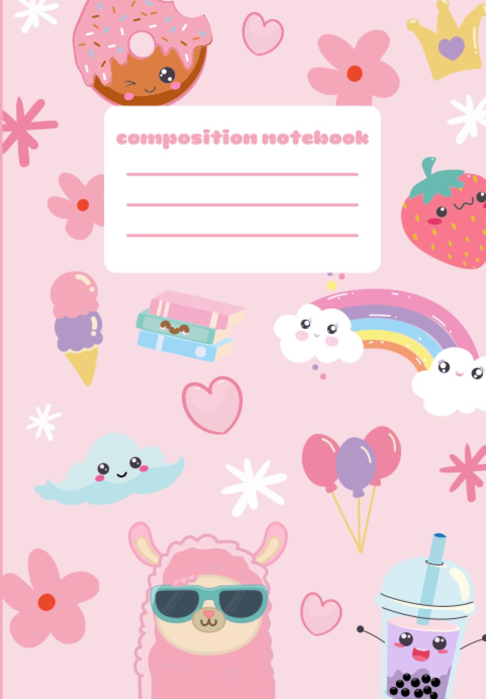Amazon.com: Cute Pink Kawaii Notebook for Girls, Kawaii Journaling ...